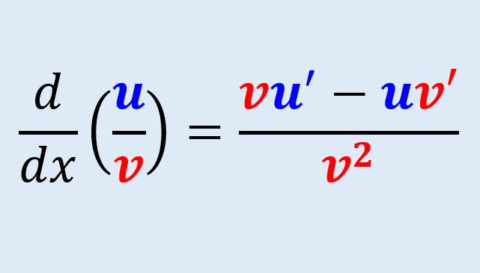 Regla del Cociente de Derivadas con Formula y Ejemplos